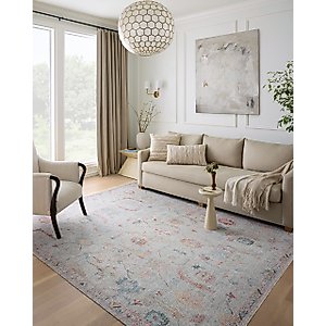 Loloi II Elysium Collection ELY-01 Pebble/Multi 8'-6" x 11'-6" Area Rug
