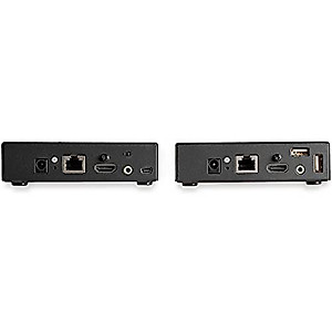 StarTech.com HDMI KVM Extender Over IP - 4K 30Hz HDMI 2.0 & USB Over IP LAN or CAT5e/CAT6 Ethernet (100m/330ft) - Remote KVM Switch/Console Transmitter/Receiver Extender Kit, TAA (SV565HDIP)