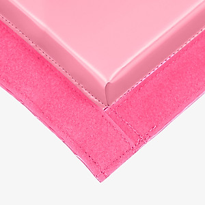 IncStores 2 Inch Thick Mat for Gymnastics | Foldable Vinyl-Covered Foam Exercise Mat Made to Help You Tumble, Cheer, Dance, Stretch, and Jump in Comfort and Style | 4'x8', Pink