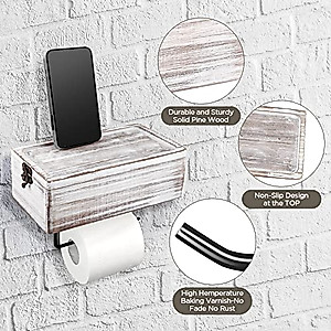 Toilet Paper Holder and 12 Inch Lazy Susan Organizer