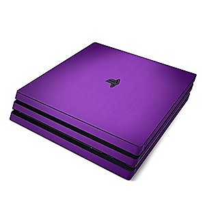 Purple Burst Full Faceplates Skin Decal Wrap with 2 Piece Lightbar Decals for PlayStation 4 Pro