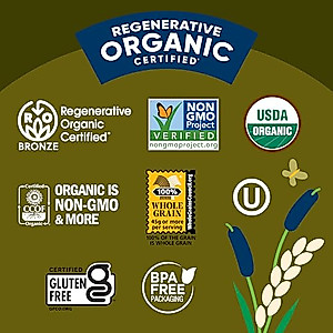 Lundberg Brown Rice, Organic Long Grain Rice - Non-Sticky, Fluffy Whole Grain Rice for Healthy Meals, Vegan Food, Gluten-Free Rice Grown in California, 32 Oz