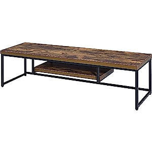 ACME Furniture AC-91782 TV Stand, 59", Weathered Oak & Black