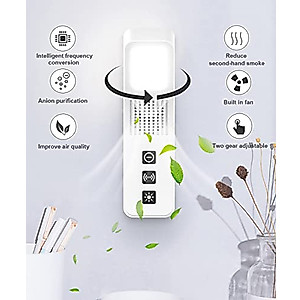 (2 Pack) Plug in Air Purifier for Home, Mini Portable Air Purifier Best for Home Office Car Room Bedrooms Toilets