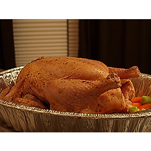 Durable Foil Rectangular Aluminum Roasting Pan, X-Large, 16 5/8” x 11 7/8” x 2 ½” (Pack of 12)