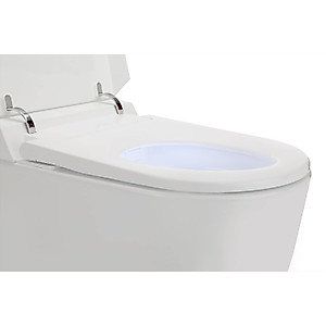 ALPHA BIDET UXT Pearl Bidet Toilet Combination | 1.28GPF Smart Toilet w/Next Gen Bidet | ADA Chair Height | Automatic Lid and Seat | Automatic Flushing | Endless Warm Water | 3 Year Warranty