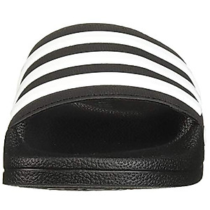adidas Adilette Shower Slides, Core Black/White/Core Black, 5 US Unisex Big Kid