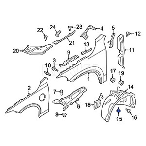 Rexka 10 pcs Bumper Cover Fender Liner Trunk Trim Panel Push-Type Retainer Clip for Volvo 3541113 940 960 C30 C70 S40 S60 S60L S80 S90 V50 V60 V70 V90 XC40 XC60 XC70 XC90