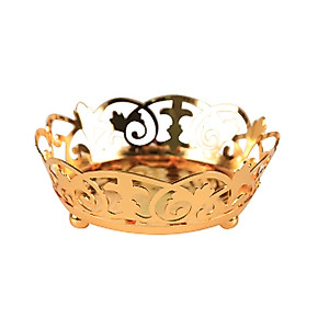 SHOWERORO Candy Dish Entryway Key Bowl Appetizer Tray Candy Nut Serving Container Dessert Serving Tray Cake Serving Plate Fruit Stand Vanity Tray Decorative Fruits Tray Iron Buffet Desk