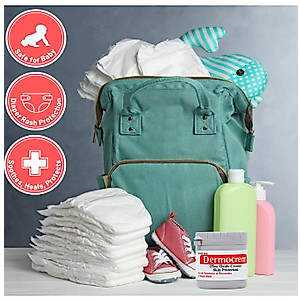 DERMOCREM ‐ Diaper Rash Cream for Baby, Soothes, Heals, and Protects, Relief and Treatment of Diaper Rash, Zinc Oxide Cream (8.8 Oz.(250 G)