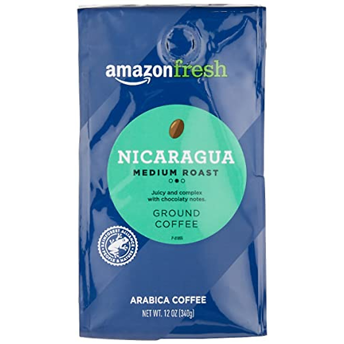 Amazon Fresh Direct Trade Nicaragua Ground Coffee, Medium Roast, 12 Ounce (Pack of 3)