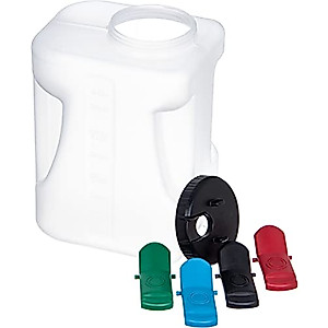 Carlisle FoodService Products 640000 Plastic Container/Jug with Lid, 1 Gallon