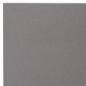 East West Furniture V697MZ650-9 9 Piece Kitchen Table Set Includes a Rectangle Dining Table with V-Legs and 8 Dark Gotham Grey Linen Fabric Parson Dining Chairs, 40x72 Inch, Multi-Color