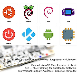 Libre Computer Le Potato Mini Single Board Computer with USB WiFi 4 and Heatsink (2GB WiFi 4, Libre Blue)