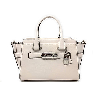 Coach Swagger Carryall 27 in Pebble Leather (SV/CHALK)