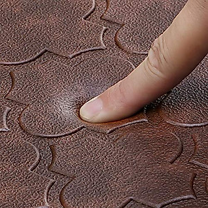 WISELIFE Kitchen Mat Cushioned Anti Fatigue Floor Mat,17.3&quot;x28&quot;, Thick Non Slip Waterproof Kitchen Rugs and Mats,Heavy Duty Foam Standing Mat for Kitchen,Floor,Home,Office,Desk,Sink,Laundry, Brown