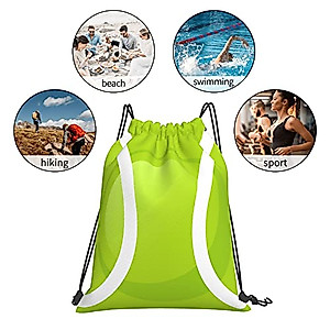 YOPIGOT Tennis Drawstring Bag Tennis String Bag Waterproof Light Durable Gym Sports Yoga Beach Sackpack For Men Women