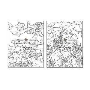 100 Wildlife Scenes: An Adult Coloring Book Featuring 100 Most Beautiful Wildlife Scenes with Animals, Birds and Flowers from Oceans, Jungles, Forests and Savannas