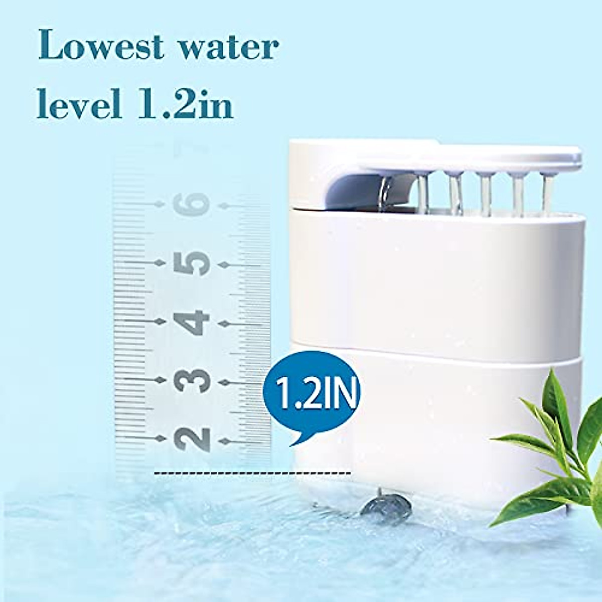 UPETTOOLS Turtle Filter Internal Filter for Reptiles Tank Low Level Filter for Small Fish Tank Turtle Tank Shrimp Tank Amphibian Frog Crab