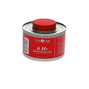 GASONE Gas One 1 pc-6 Hr Cooking Wick Liquid Safe Fuel for Chafing Dish, RED