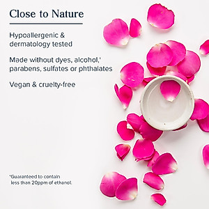 HERITAGE STORE Rosewater & Glycerin Hydrating Facial Mist - Dry Combination Skin Care - Rose Water Spray w/ Vegetable Glycerine, Made Without Dyes or Alcohol, Hypoallergenic, Vegan, Cruelty Free, 4oz