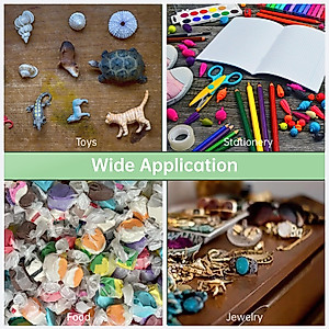 6 Pcs Mini Plastic Boxes, 5'' x 3'' x 1.8'' Small Clear Storage Containers with Locking Lids, Clear Plastic Organizers for Crafts, Stationery, Jewelry, Sewing, Multipurpose Cases for Accessories