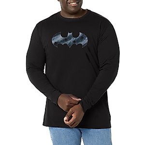 DC Comics Batman Battle Scarred Batman Young Men's Short Sleeve Tee Shirt Black