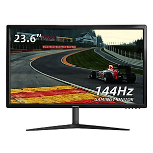 Wstirhy 24 inch 144hz Gaming Monitor, FHD PC Monitor LED 1920x1080, 1ms 144Hz, TN Panel, 99% sRGB, VESA, DisplayPort, HDMI, Black