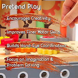 Montessori Mama Kids Tool Set Montessori Toys for 3 Year Old Boys Girls | Construction Toys Tool Set | Real Tools for Kids Toys for 3+ Year Old Boys Girl | Gifts for 3 Year Old Boys