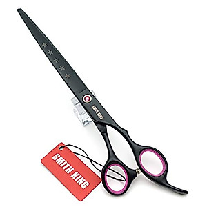 8.0 inches Professional Dog Grooming Scissors Set Straight & thinning & Curved & chunkers 4pcs in 1 Set (with Comb)