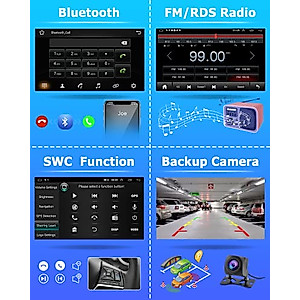 2G+32G for Honda Civic 2001-2005 Radio, Hikity Android 11 Car Stereo Wireless Apple Carplay Android Auto, 9 Inch Touch Screen Car Radio with Bluetooth/GPS Navigation/WiFi/HiFi/Split Screen