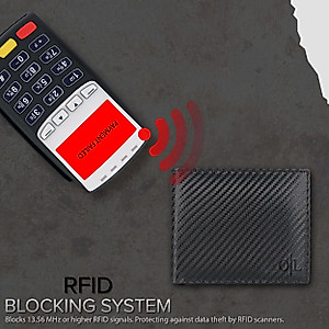 RFID Blocking Bifold Wallet | Genuine Leather | 1 ID | Multiple Credit Cards Slot | Minimalist Black Wallet For Men