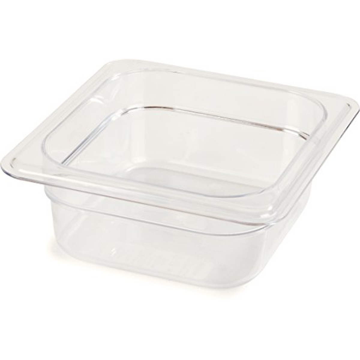 Carlisle FoodService Products 3068307 Plastic Food Pan, 1/6 Size, 2.5 Inches Deep, Clear
