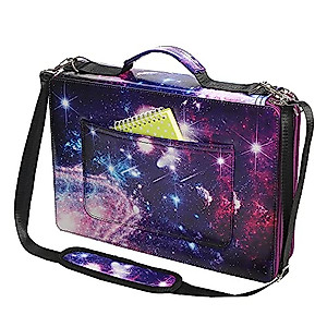 Lbxgap Portable Colored 384 Slots Pencil case Organizer with Printing Pattern for Prismacolor Watercolor Pencils, Crayola Colored Pencils, Marco Pencils