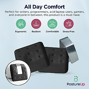 WavePads by PostureUp – Original Two Pack Adjustable Wrist Rests for Laptop and Keyboard Ergonomic Memory Foam Laptop Wrist Pads for Wrist Pain & Carpal Tunnel Relief, Memory Foam Wrist Support Pad
