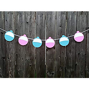 Crafty Cue 4" Tall Fishing Bobber Banner, Fishing Bobber Garland, Fishing Bobber, Fishing Party
