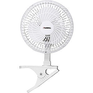 Atlantic Breeze 6" Personal Clip-On Fan, Light Gray