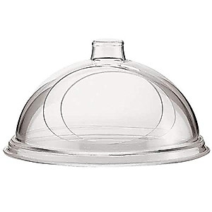 Cal-Mil 301-10 Turn N Serve Gourmet Cover, 10" D x 4.5" H, Clear