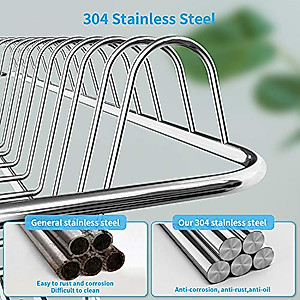 Ohuhu Dish Drying Rack with Drainboard, 2-Tier Stainless Steel Dish Racks with 360-Degree Swivel Spout & Utensil Holder, Large Dish Drainer for Kitchen Counter,27" x 13" x 13"