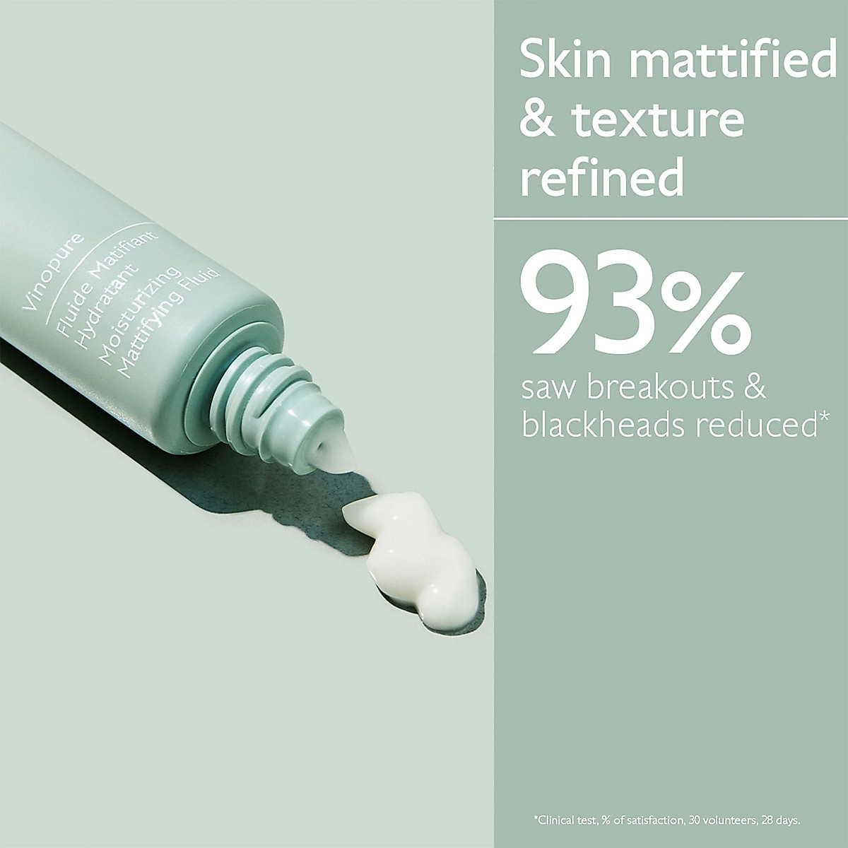 Caudalie Vinopure Oil Control Moisturizer for Acne Prone Skin, Hydrating & Mattifying Moisturizer, 1.35 Fl Oz