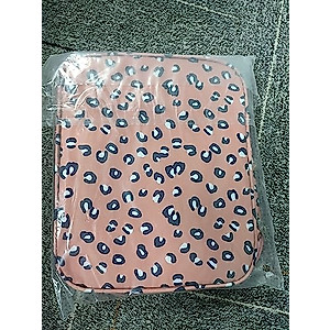 Narwey Travel Makeup Bag Large Cosmetic Bag Makeup Case Organizer for Women (Leopard)