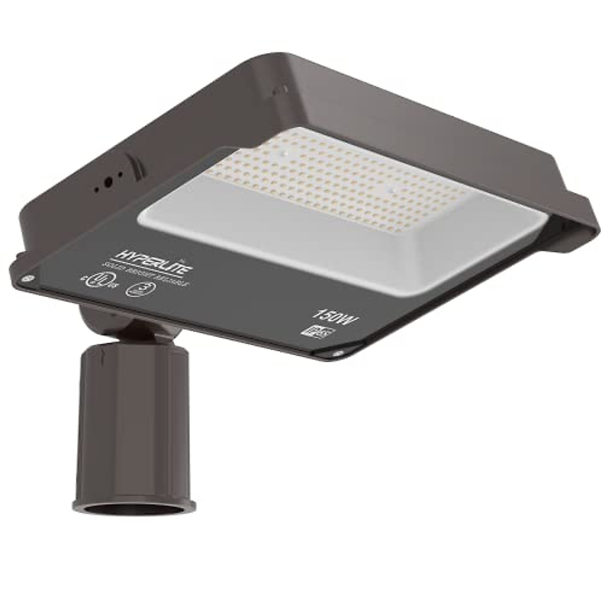 HYPERLITE LED Parking Lot Light 150W with Dusk to Dawn Photocell, 5000K Outdoor Commercial Area Lighting with UL Certified, IP65 Waterproof LED Pole Light with Adjustable Slip Fitter mounting