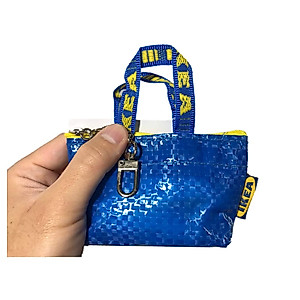 Key & Coin Purse KNOLIG Bag Small Blue with One Zipper Bag (2 set)