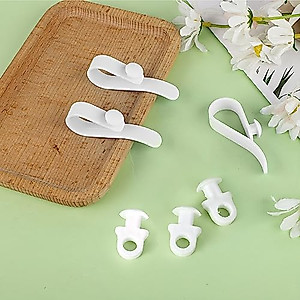 3pcs Hooks for Bogg Bags, White Bag Hooks Accessories Compatible with Bogg Bag Suitable for Keychains Masks Sunglasses Beach Tote Bag Accessories