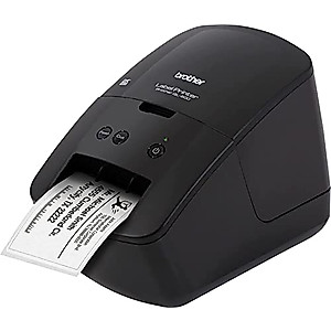 Brother QL-600 Economic Desktop Wired Label Printer - USB Connectivity - up to 2.4" Wide, 300 x 600 dpi, 44 Labels Per Minute, Automatic Cutter QL600 Label Maker for Home and Office