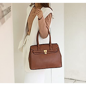 MKF Collection Satchel Bag for Women’s Crossbody Tote Handbag Top-Handle Purse