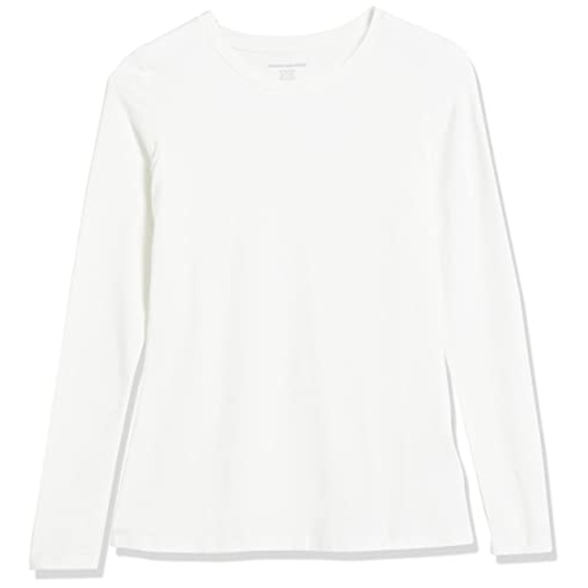 Amazon Essentials Women's Classic-Fit Long-Sleeve Crewneck T-Shirt (Available in Plus Size), White, X-Large