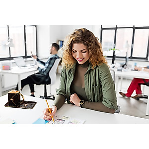 Vamotto Handbag Shaped Coffee Mug with Saucer, Novelty Hand bag Coffee Cup Ceramic Tea Cup Travel Coffee Mug For Office Ladies Mom Women Wife Girlfriend Sister (Black)