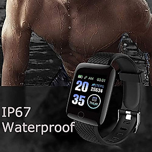 Bzdzmqm Smart Watches for Men Women, Smart Watche Health Fitness Waterproof Sports Bracelet, Activity Trackers and Smartwatches with Heart Rate Blood Pressure Monitor #1day