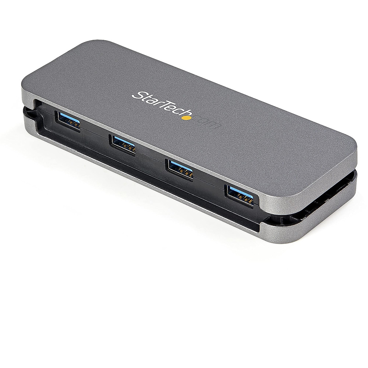 StarTech.com 4 Port USB C Hub - 4X USB-A - 5Gbps USB 3.0 Type-C Hub (USB 3.2/3.1 Gen 1) - Bus Powered Portable USB-C to USB-A Adapter Laptop Hub - 11.2" (28.5cm) Cable w/Cable Management (HB30CM4AB)